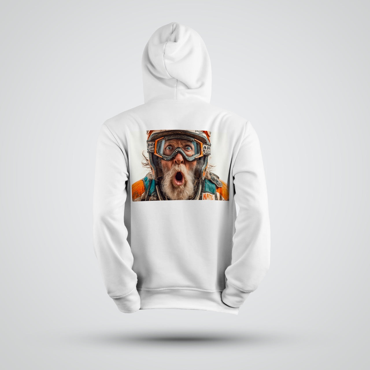 Personalized White Hoodie – Ride Rest Repeat
